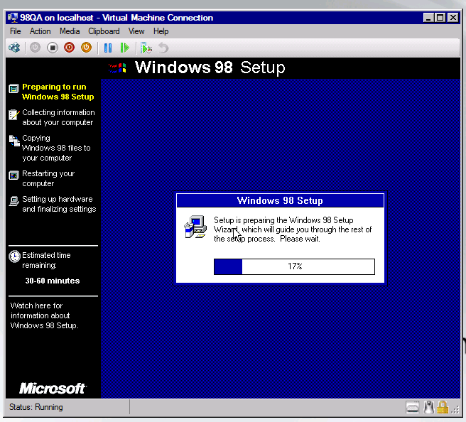 Deployment Engineering Archive: Windows 98 on Hyper-V