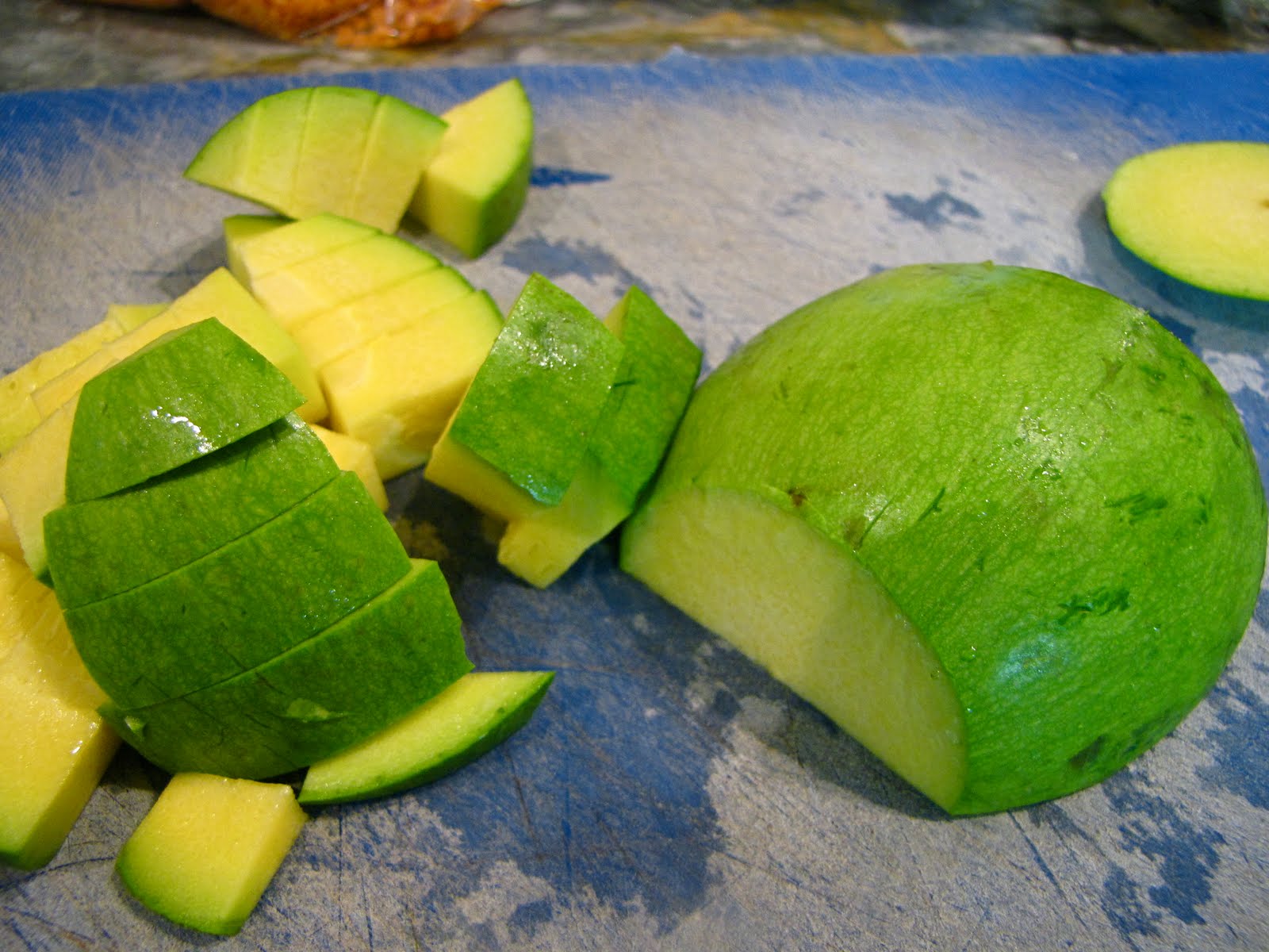 Grapes and Greens: avocado squash?