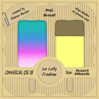 Sharon Becker Creations: NEW Ice Lolly Script,Ice Lolly Template & a ...