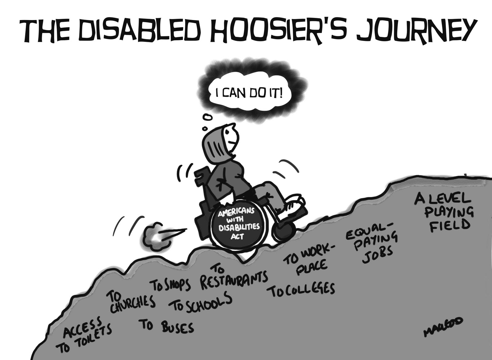 MacLeod Cartoons: Americans with Disabilities Act 20 Years On