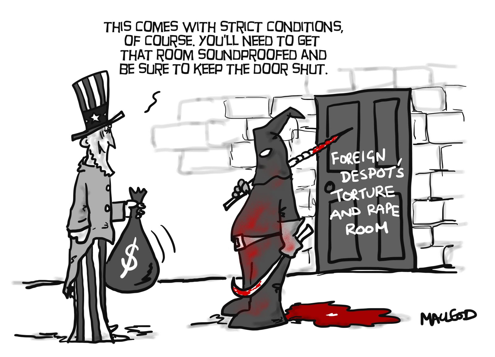 MacLeod Cartoons: American Aid to Foreign Despots