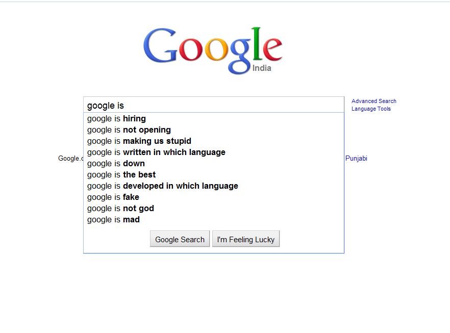 Retarded Google Searches