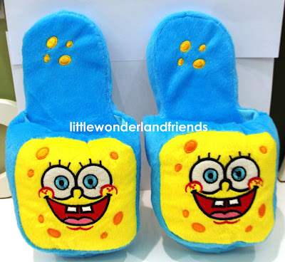 LittleWonderlandFriends: SpongeBob Squarepants Plush Slippers Sandals Shoes
