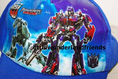 LittleWonderlandFriends: Transformers Optimus Cap Hat Blue