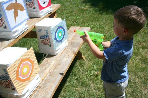 Capital B: Water Gun Targets!