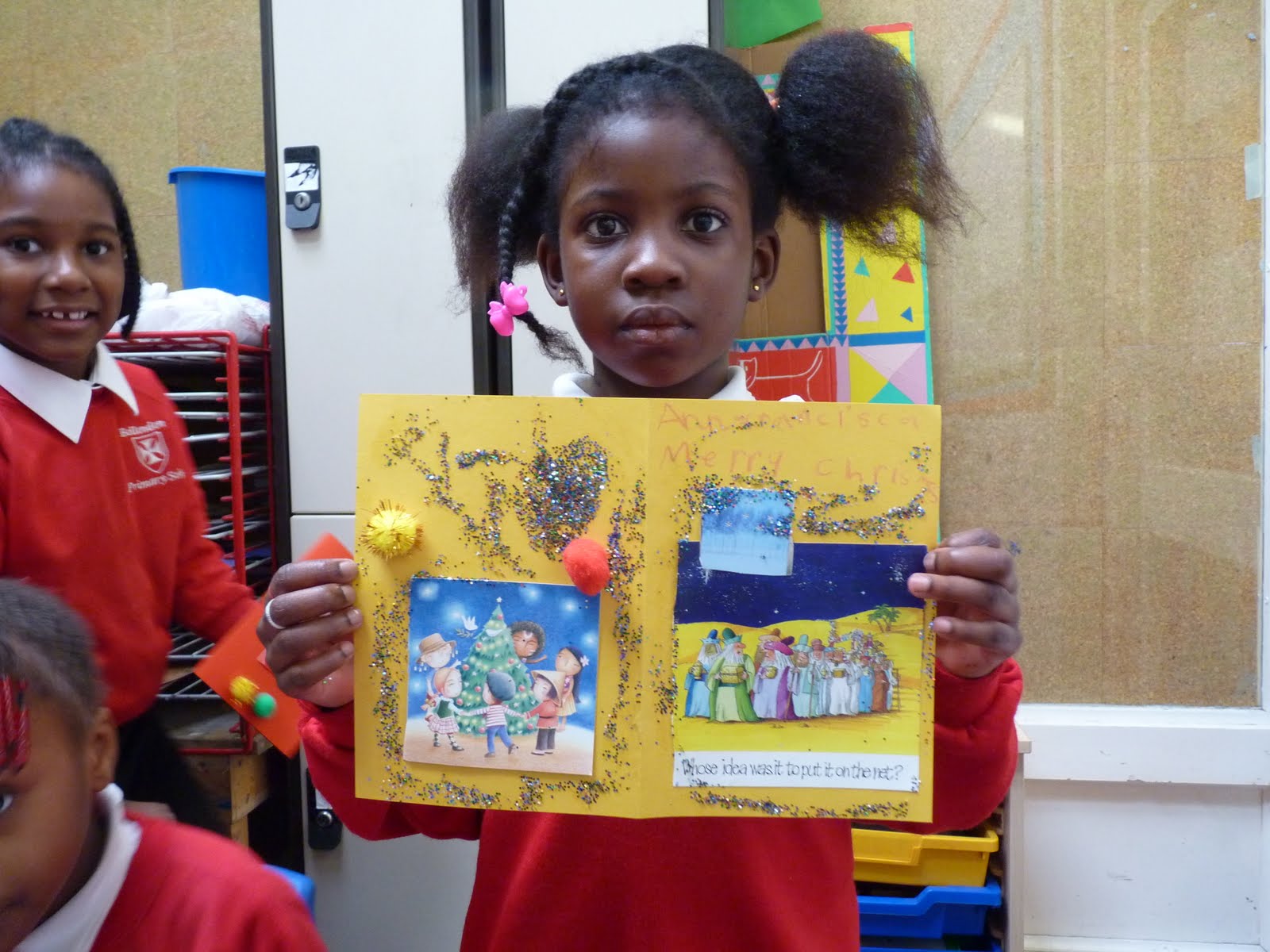 Art Projects @ Bellenden Primary School: Collaged Christmas cards Year 2
