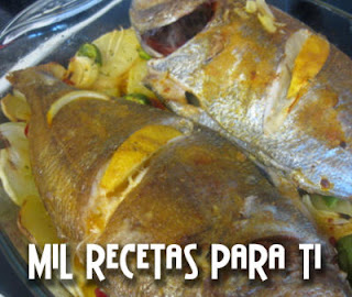 Mil Recetas para Ti: Pargo entero al horno
