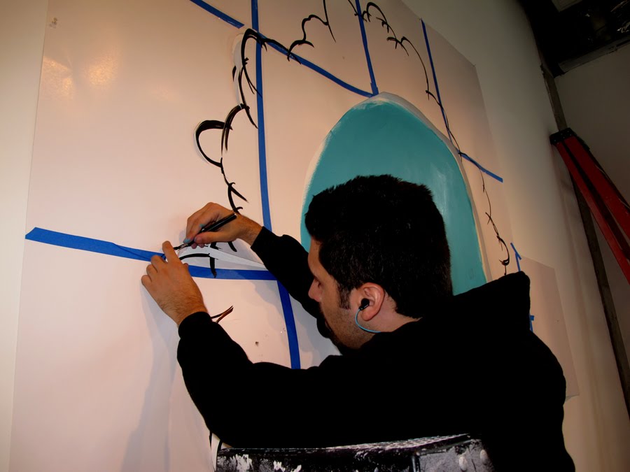 graffiti mural | PaperMonster Stencil Graffiti Artist