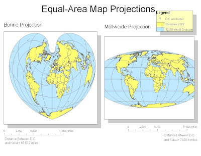 Lauren's Geography 7 Adventures: Lab 3: Map Projections Galore!