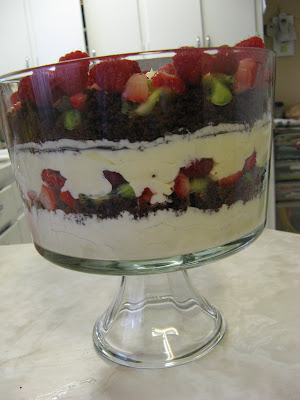 Kari's Cooking Corner: Chocolate and Fruit Trifle