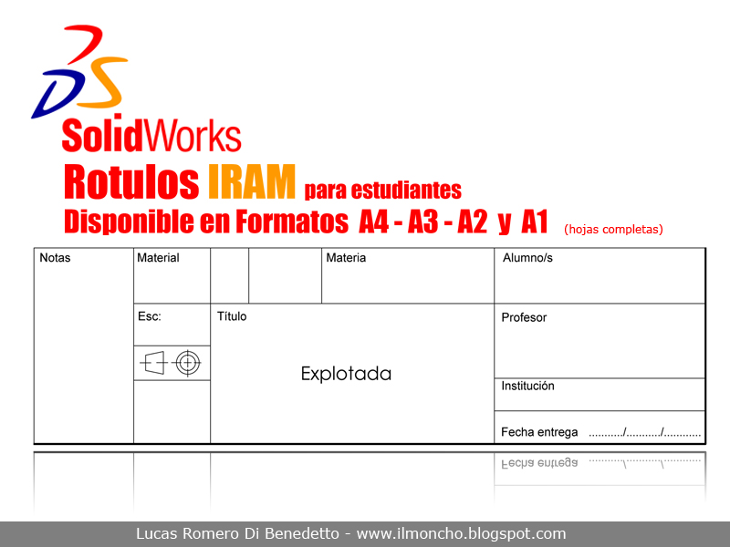 Rotulos Iram para Solidworks ~ Inicio - il moncho