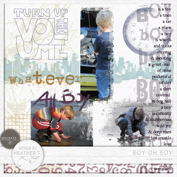 ***Ooh la la, Artsy! Not!***: New @ MScraps: Boy Oh Boy!!