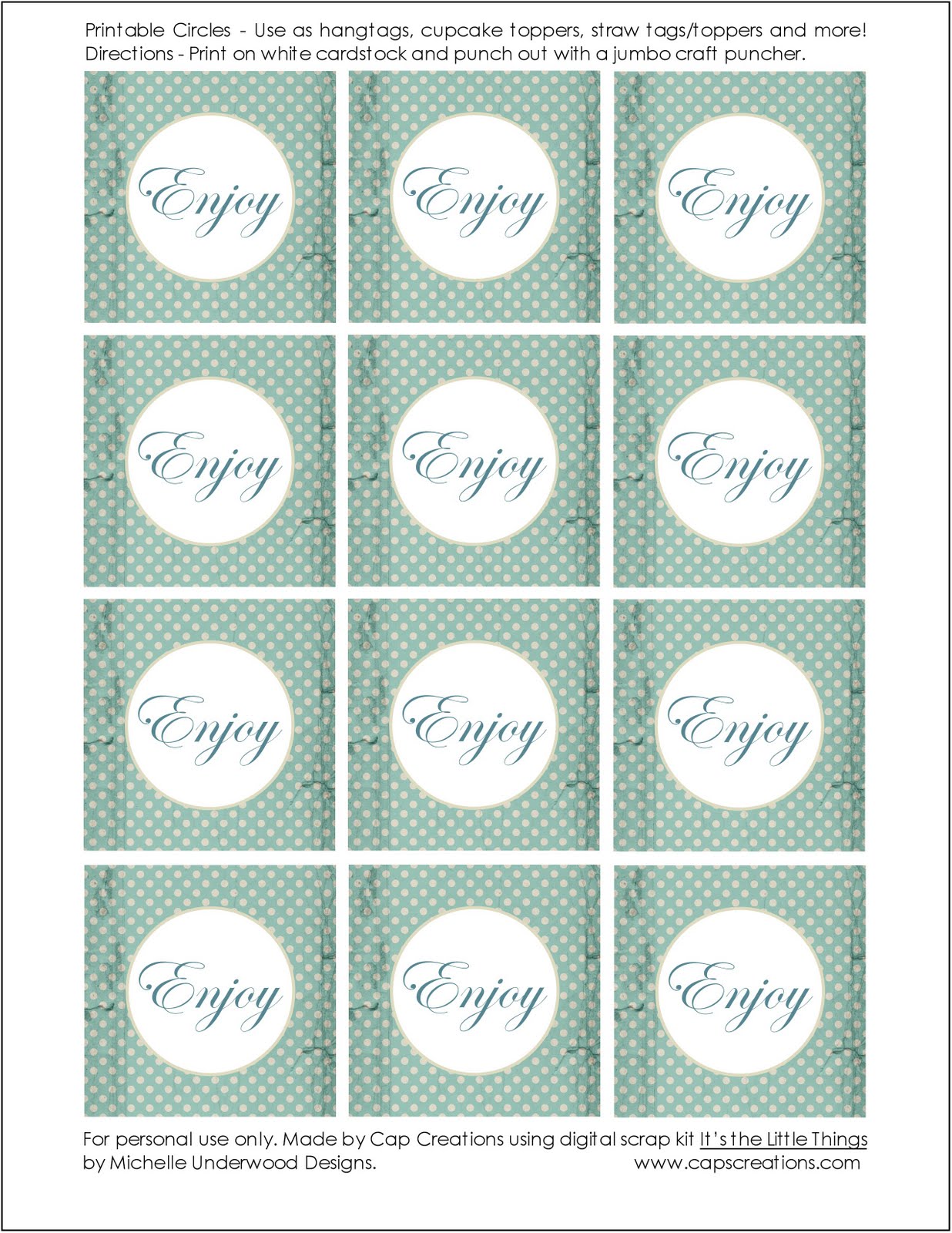 Cap Creations: (CLOSED) Michelle Underwood Designs Review & Giveaway ...