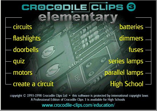 ELETROTÉCNICA: CROCODILE CLIPS 3 ELEMENTARY V1.0
