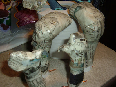 C&G Design: Paper Mache Doll-Body Parts