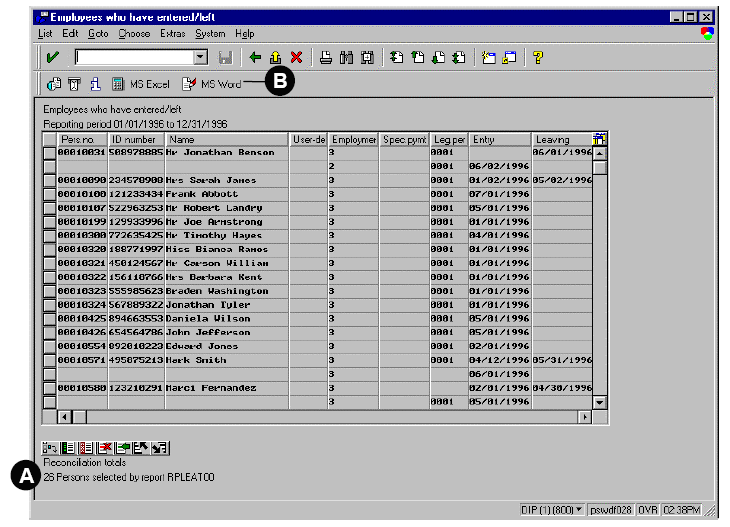 Sap Abap Hr Entries And Withdrawals Programming Report Sap Abap