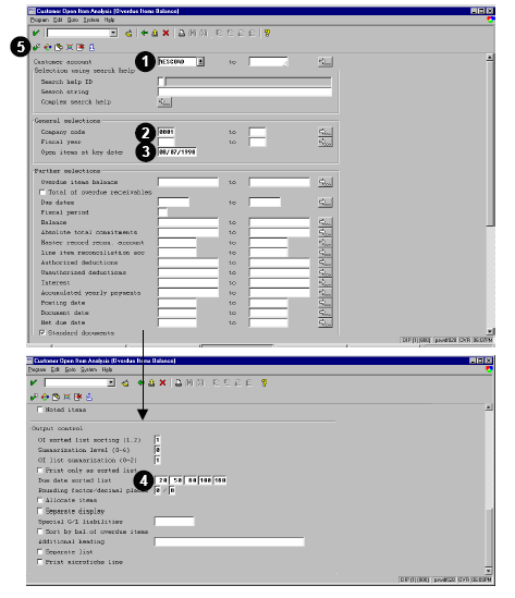 SAP Finance Accounting Customer Open Item Analysis Report - SAP ABAP