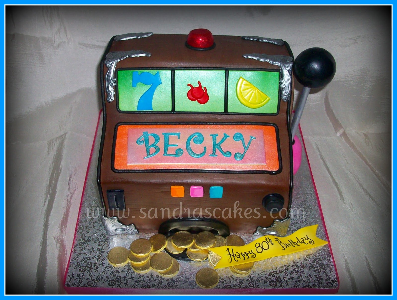 SLOT MACHINE BIRTHDAY CAKE