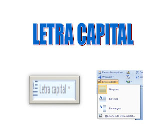 alexander: LOS CUADROS DE TEXTO Y LETRA CAPITAL