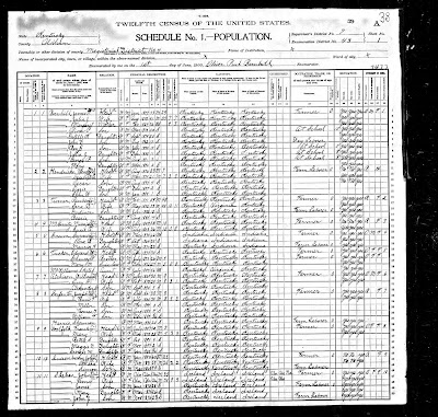 Jeannette's take on life: Rev Oliver Paul Barnhill Census taker 1900 ...
