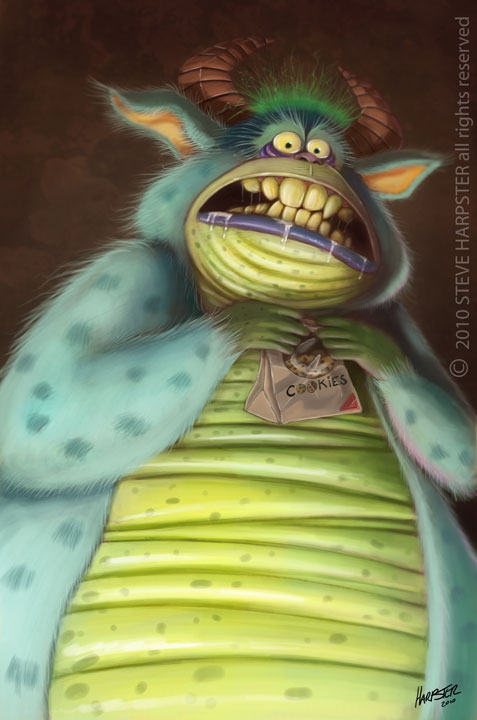 The illustrated world of Steve Harpster: Eeek! That monster stole my ...