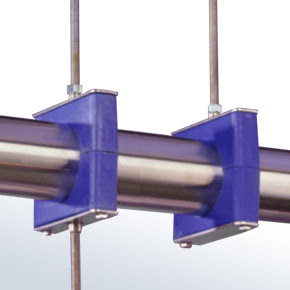 Stauff Tube Support and Clamp: STAUFF Clamps Hi-Clean Plastic Series