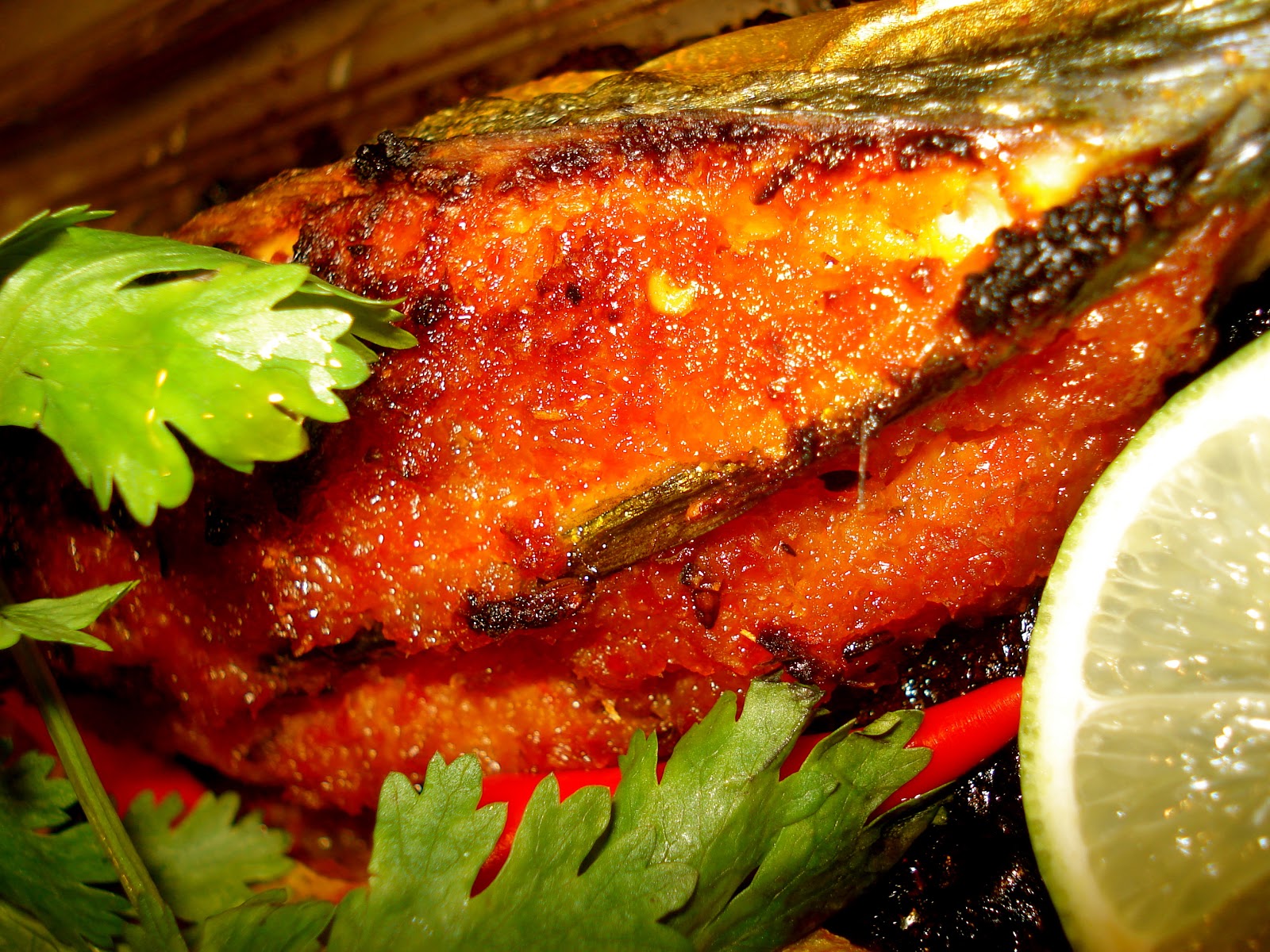 bon appetite: Day 90 ... Grilled Stuffed-Sambal Mabong With Tumeric