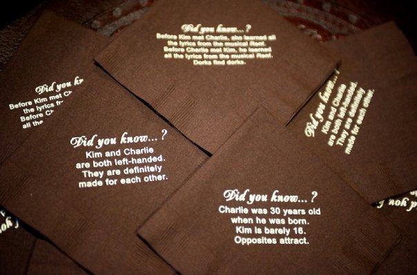 P is for Party: Conversation Napkins