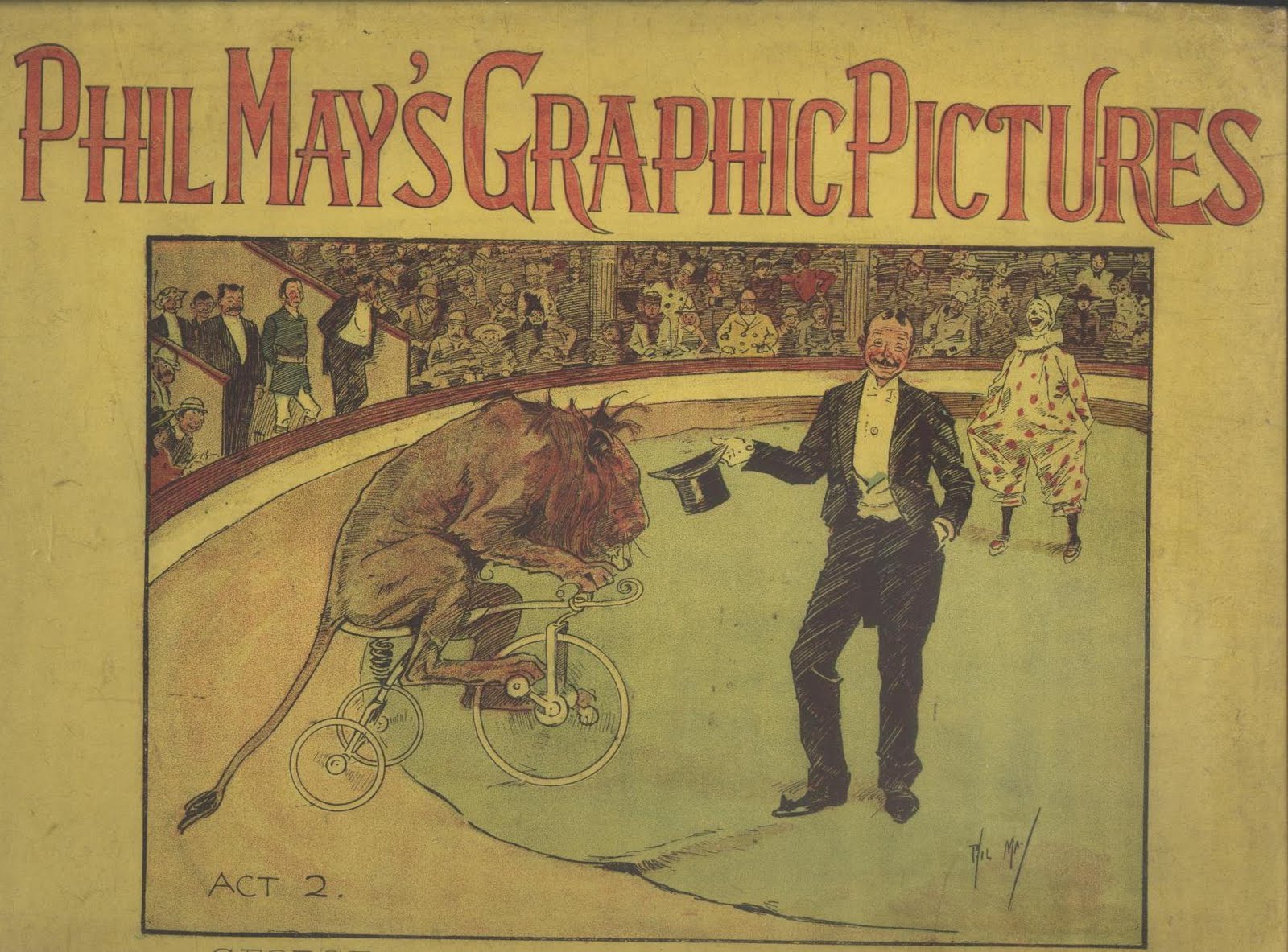 The Circus "NO SPIN ZONE": Lion Cartoon--1890