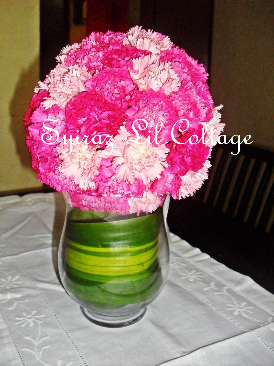 weddings at syiraz lil cottage: Centerpieces in PINK