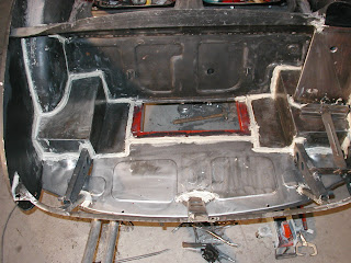 healeyarchaeology: wheel well and trunk repair and installation