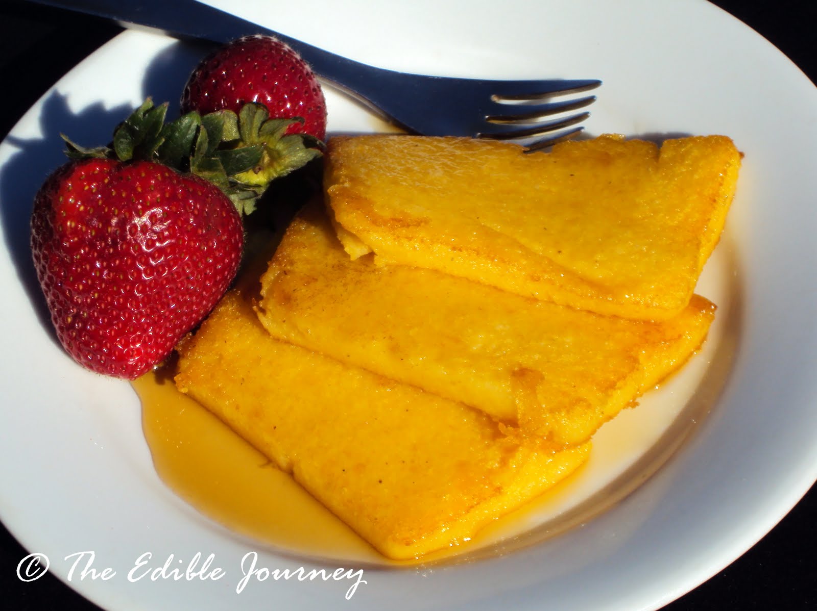 The Edible Journey Fried Cornmeal Mush