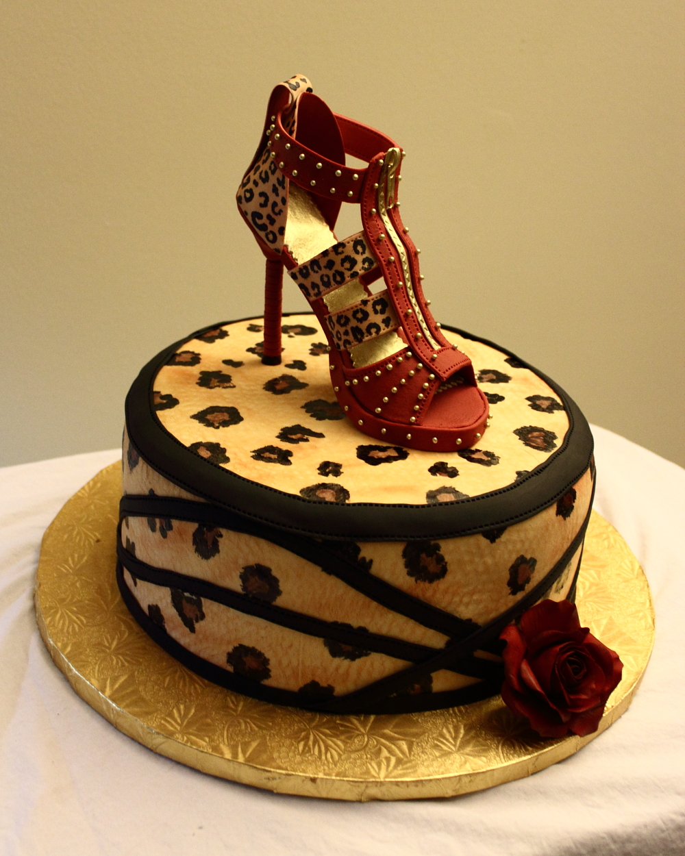 The Cake Engineer: A Walk on the Wild Side-- Gum Paste Stiletto Cake