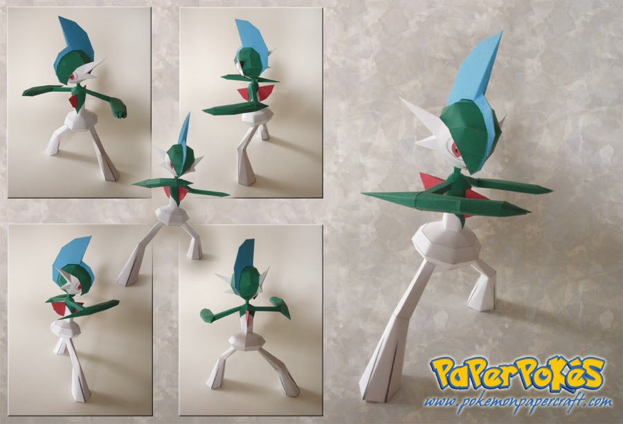 PaperPokés - Pokémon Papercraft: GALLADE (Lyrin's Anniversary Model)