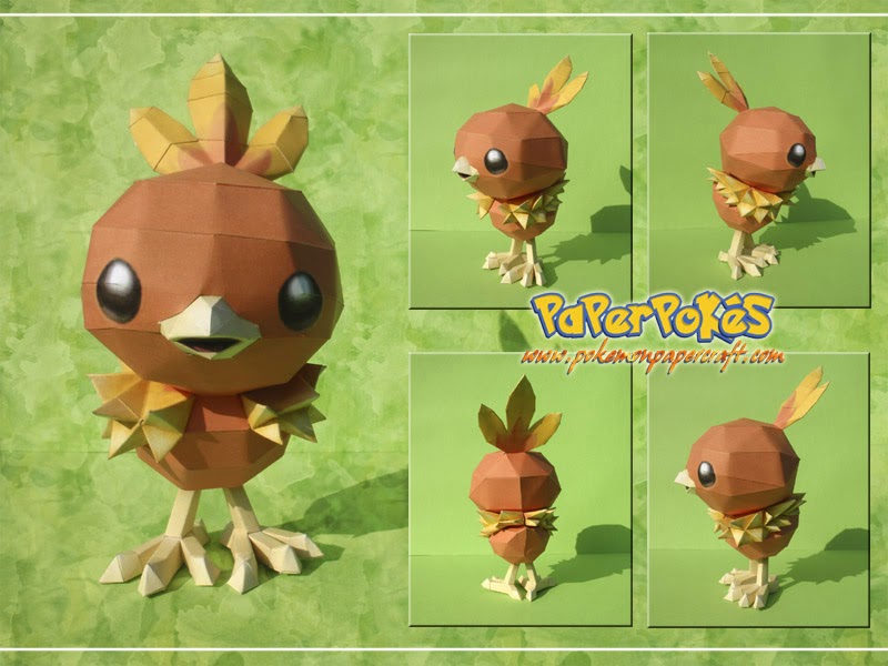 PaperPokés - Pokémon Papercraft: TORCHIC