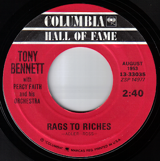 Gary's 45s: Rags To Riches, Tony Bennett, Orchestra Under The Direction ...