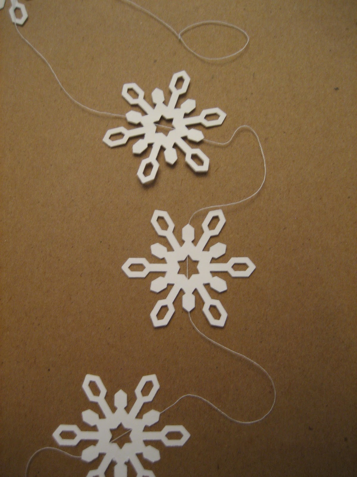 All About Being Inspired: Snowflake Garland
