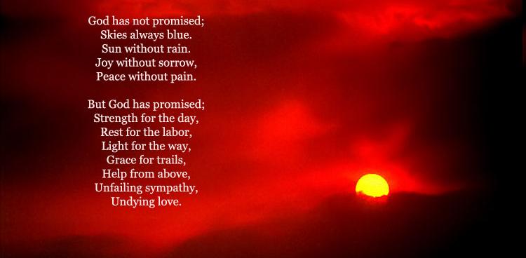 Finding Peace amid Sorrow: God Has Not Promised