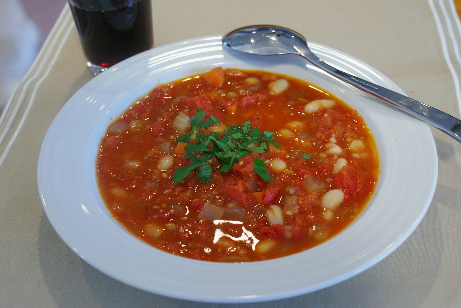 Piccante Dolce: Meatless Monday & Unprocessed: Tomato & White Bean Soup