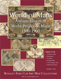 World of Maps Antique Historical World Maps Book - Bruce Jones Design