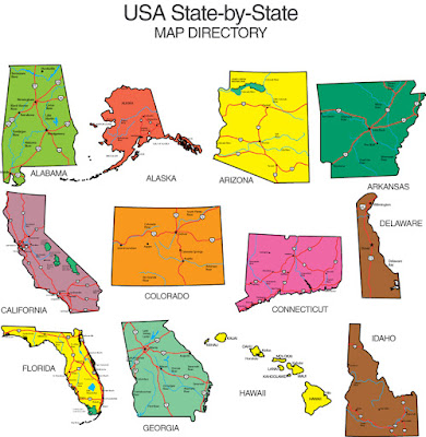 Maps For Design • Editable Clip Art PowerPoint Maps: US State and ...