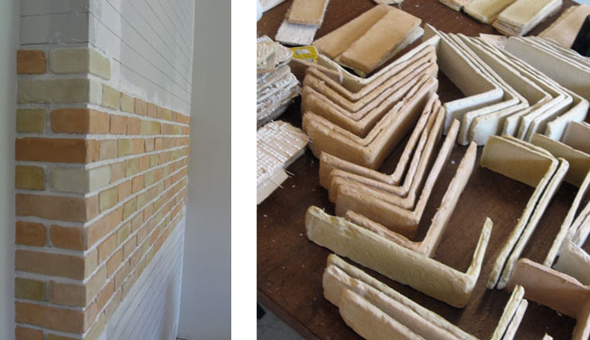 Apropos of Nothing: Our new old yellow brick interior wall