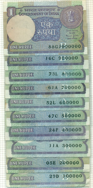 Passion Has No Cost: Collection Of Indian Currency with Fancy Numbers ....