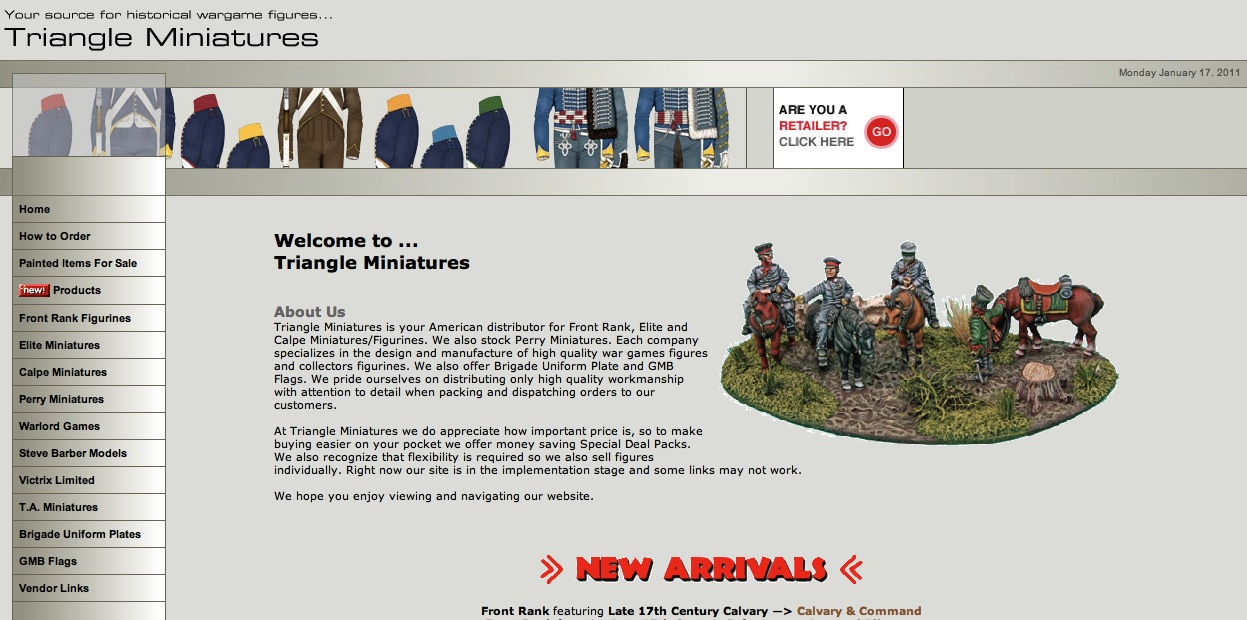 wargaming in 28 mm and sometimes smaller: Triangle Miniatures