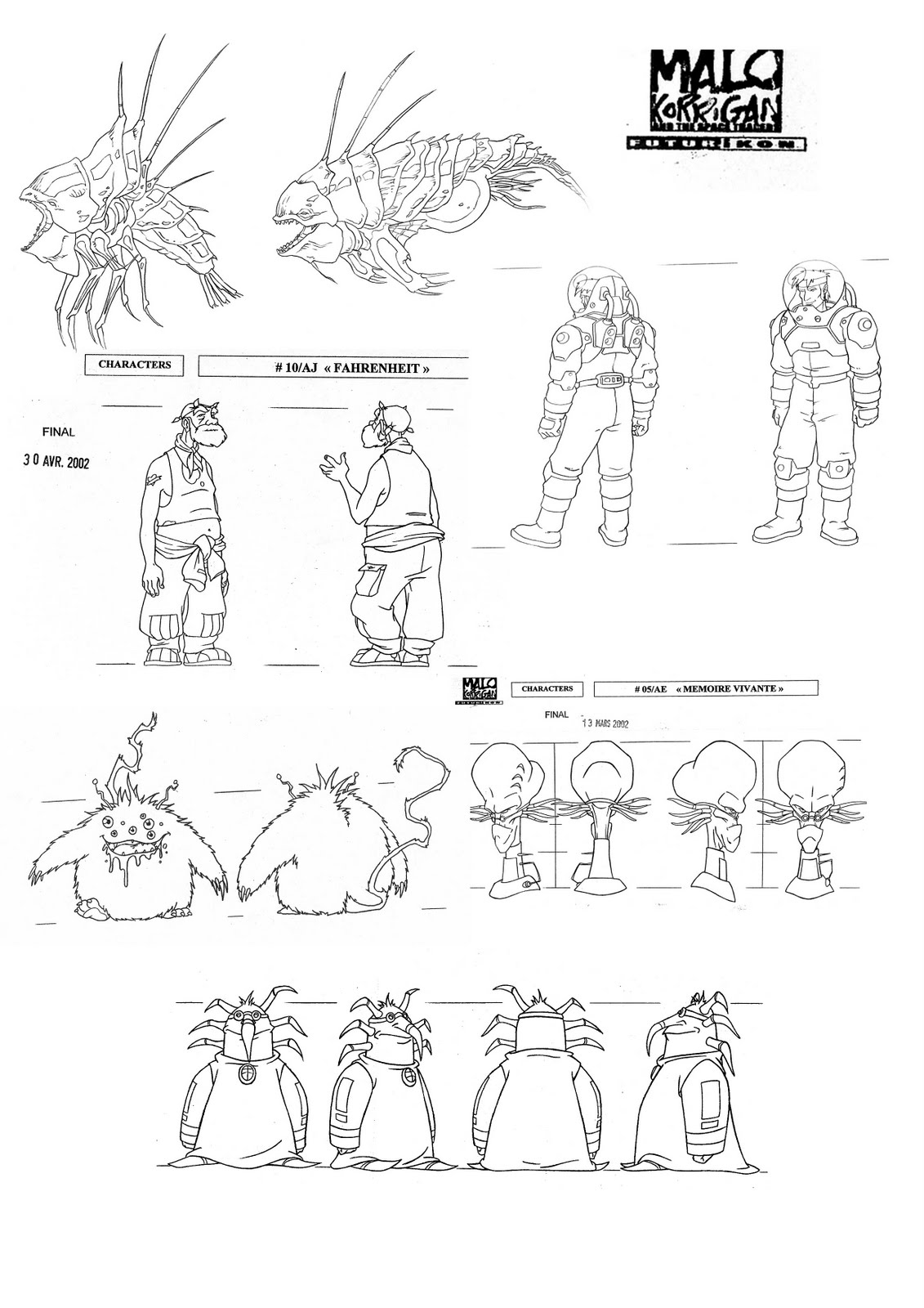.: Character Designs pour la série Malo Korrigan et les traceurs de l ...