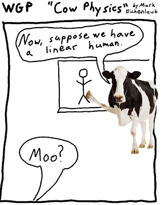 Dude, Nice Penny-Farthing: Hook's Law, Anthropic Principle, Cow Physics