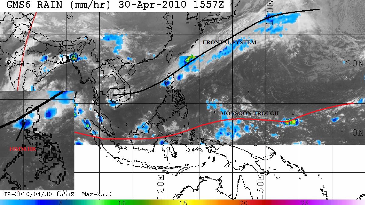TYPHOON AND WEATHER IMAGERY: FRONTAL SYSTEM EXPECTED TO BRING MORE RAIN ...