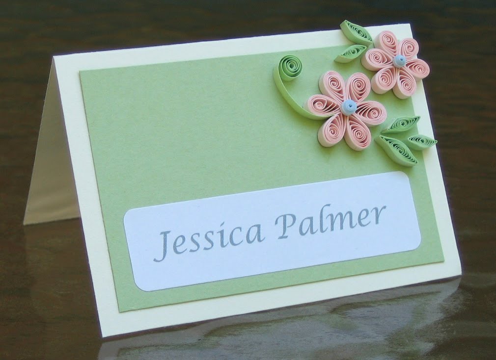 Quilled Place Card and Favor Box