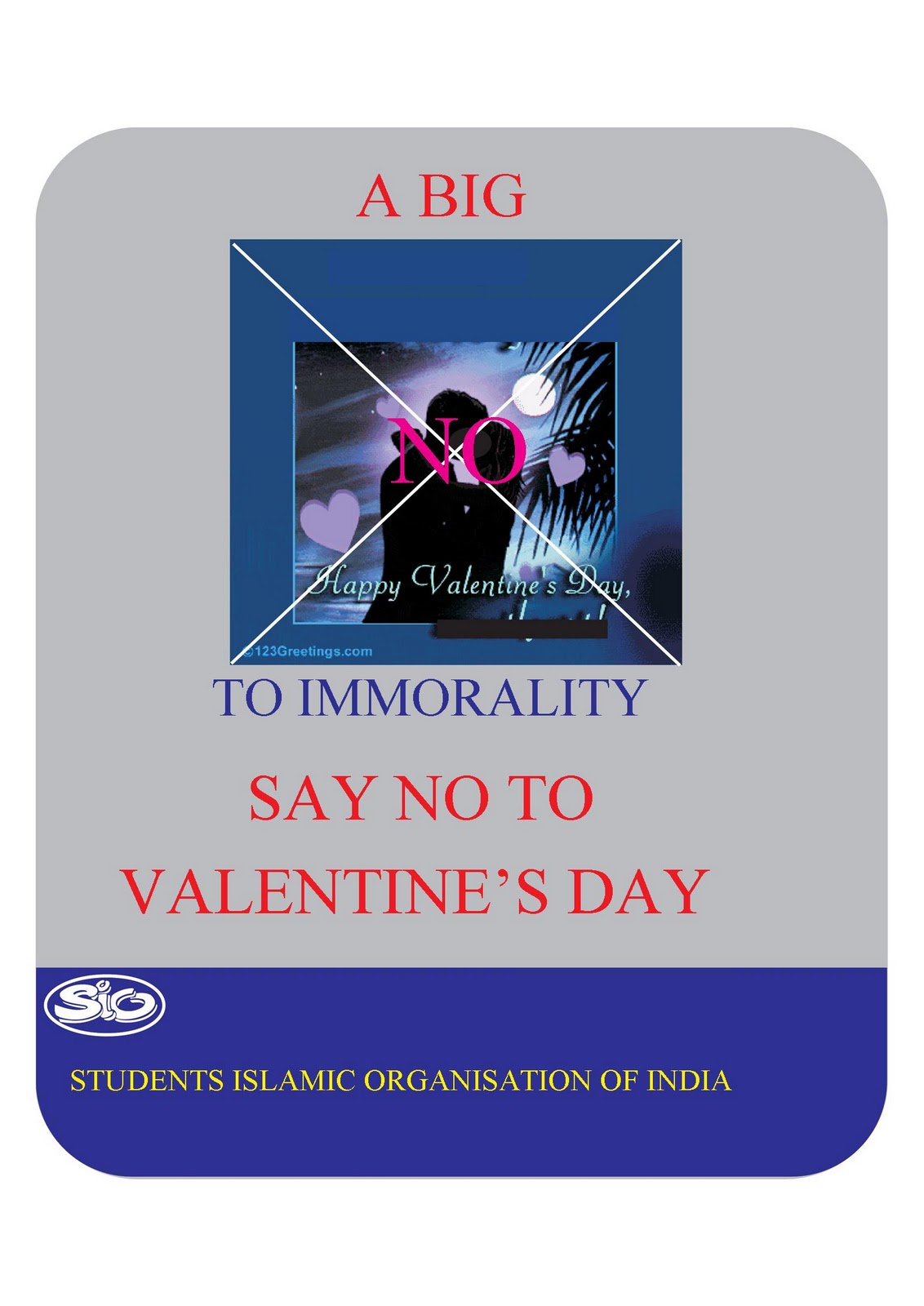 Say No to Valentines Day and Commercialization of Love: Posters