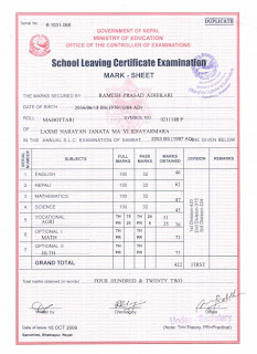 How to check slc result with marksheet - friendmaxb